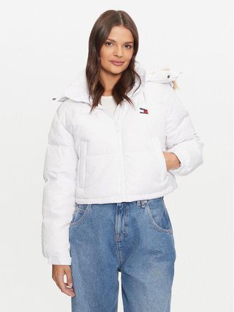 Tommy Jeans Daunenjacke Alaska DW0DW19687 Weiß Regular Fit