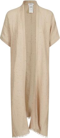 PESERICO Femme, Vestes, Jaune, Taille: ONE Size Kimono Paillettes