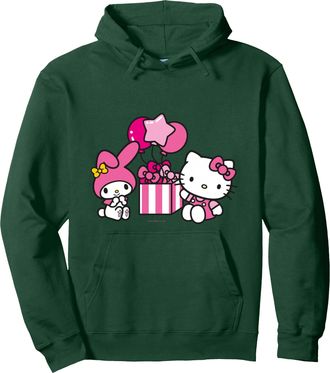Hello Kitty Mein Geburtstag mit Hello Kitty und My Melody Pullover Hoodie