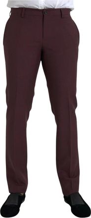 Dolce & Gabbana Homme, Pantalons, Brun, Taille: M Pantalon de costume coupe slim