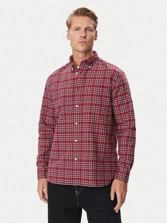 Tommy Hilfiger Hemd Oxford Tartan MW0MW44620 Rot Regular Fit