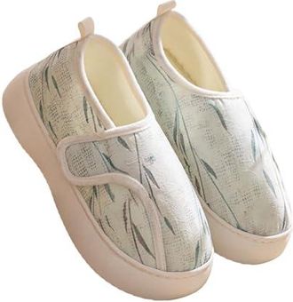 Generic Pantoufles pour hommes automne et hiver couleur unie fermeture &eacute;clair et double face &eacute;pais chaud d&eacute;contract&eacute; rembourr&eacute; Fluff Yeah pantoufles femmes mu