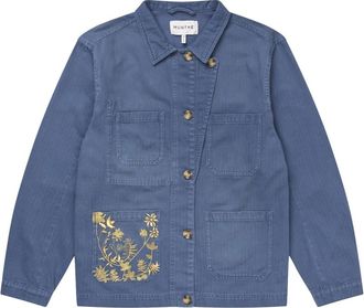 Munthe Femme, Vestes, Bleu, Taille: 36 FR Fridolf Denim Jacket