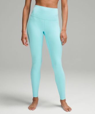 lululemon Align Leggings mit hohem Bund f&uuml;r Frauen - 71 cm - Gr&ouml;&szlig;e 14 in Cyan Blue