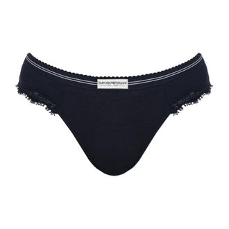 Emporio Armani Femme, Sous-vêtements, Bleu, Taille: 44 FR Culottes en tissu côtelé