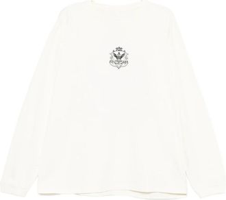 Rhude Homme, Tops, Blanc, Taille: L Haut &agrave; Manches Longues Ras du Cou