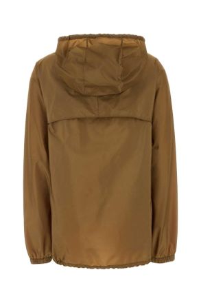 Prada Womens Biscuit Re-Nylon Jacket Sughero Exterior: Giubbini