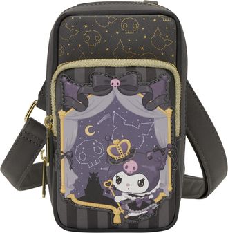 Loungefly Sanrio Kuromi Handy-Umh&auml;ngetasche zum 20. Jahrestag mit M&uuml;nztasche