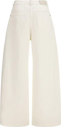 Brunello Cucinelli Wide-Leg Cotton Trousers - White