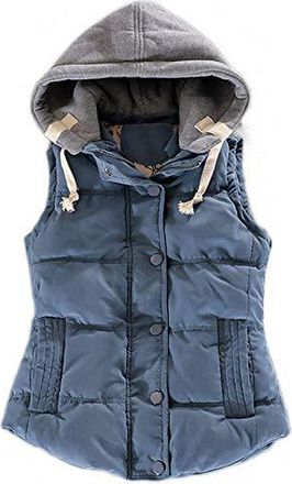 TOMWELL Manteau Femme Casual Chaud Peluche Oversize Lapel Manches Longues Veste Cardigan Bouton Blouson Devant Ouvert Poches Coton Outwear A Bleu XL