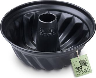 Zenker Gugelhupfform Perfect Black &Oslash; 25 cm - Hochwertige Backform mit zweifacher Antihaftbeschichtung, Hitzebest&auml;ndigkeit +230 &deg;C Made in Germany