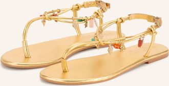 Inuovo Zehentrenner Mit Schmucksteinen gold