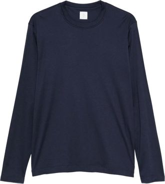 Eleventy Homme, Tops, Bleu, Taille: 2XL Blended Cotton Sweater