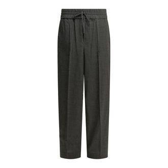 Ami Pantalon &eacute;lastiqu&eacute; Utr918 - Homme - Pantalons - Gris - Taille: L
