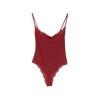 SKIMS Fits Everybody Lace Cami Bodysuit - - Tops - Damen - Rot - XS