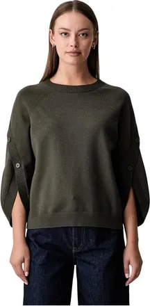 Joseph Ribkoff Femme, Pulls, Vert, Taille: 46 FR Maille col rond