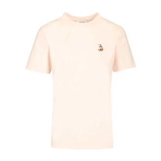 Maison Kitsun&eacute; Dreaming Fox Regular T-Shirt - - Tops - Damen - Lila - M