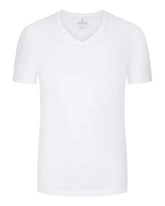 Ragman 2er Pack Underwear-T-Shirt mit V-Ausschnitt aus gek&auml;mmter Baumwolle, Body Fit in
