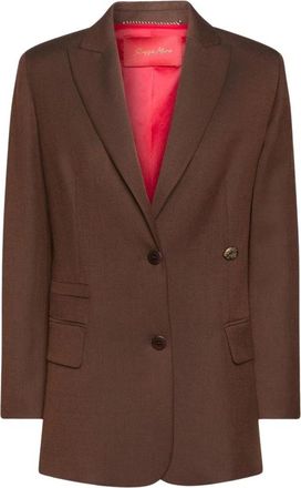 Elena Miro Q009Z0 Blazer - - Jackets - Damen - Braun - M