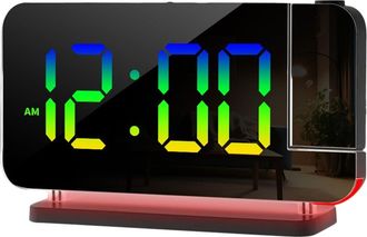 Generico Wecker f&uuml;r Schlafzimmer, LED-Display mit einstellbarer Helligkeit, digitale LED-Uhr f&uuml;r den Einsatz im Schlafzimmer, f&uuml;r K&uuml;che, Kinderzimmer, Schreibt