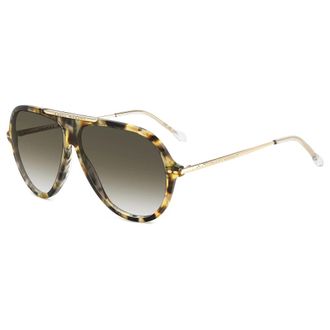 Isabel Marant Havana Gold Gr&uuml;n Get&ouml;nte Sonnenbrille - - Accessories - Damen - Braun - ONE SIZE