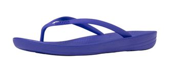 FitFlop FitFlop Damen iQushion Ergonomic Flip Flops - leicht und bequem mit nat&uuml;rlicher Fu&szlig;gew&ouml;lbest&uuml;tze - Blau - 38 EU (5 UK)