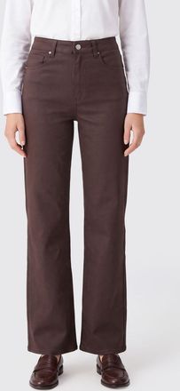 Paige Hoch taillierte Wide-Leg-Jeans Anessa aus Baumwolldenim