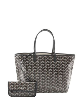 Goyard 2010-2025 Goyardine Saint Louis PM Tote Bag - Schwarz
