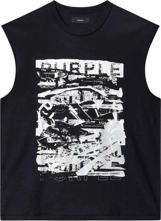Purple Homme, Tops, Noir, Taille: S D&eacute;bardeur sans manches