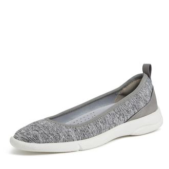 Dearfoams Damen Original Comfort Leichte Slip-on Mia Ballerinas, Grau meliert, 39 EU