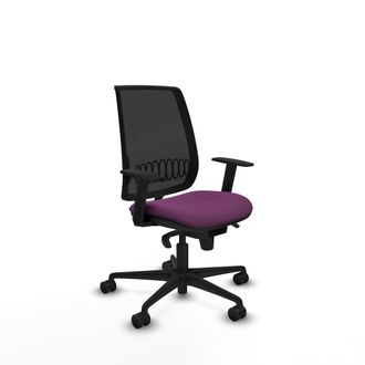 Piqueras y Crespo Home Office Alares Stuhl mit 1D-Armlehnen, h&ouml;henverstellbare Lendenwirbelst&uuml;tze, ausgestattet mit 5 Positionen und eingespritztem Schaum. Mit Rollen v