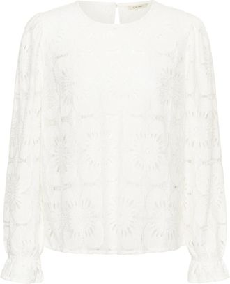 Cream Bluse
