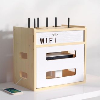 Generic Steckdosenleisten-Management-Versteckregal, Desktop-Organizer-Regale und Kabel(C)