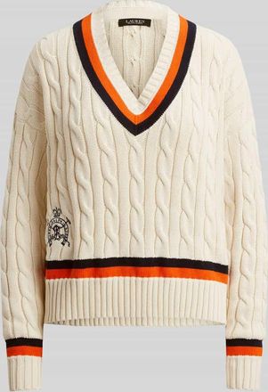Lauren Ralph Lauren Regular Fit Strickpullover aus reiner Baumwolle