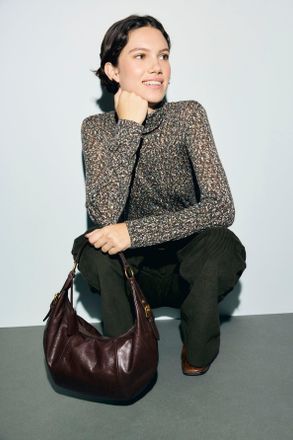 Gerard Darel T-shirt &agrave; col roul&eacute; en laine - BEATA - Vert Kaki