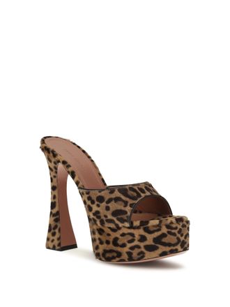 Amina Muaddi Dalida Sandals - Brown
