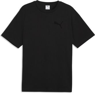 Puma Essentials Elevated Cat Logo Relaxed T-Shirt Herren, Accessoires, Schwarz, XXL