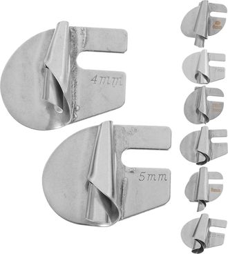 IFUNDOM 8 St&uuml;ck N&auml;hmaschinenzubeh&ouml;r Gerollter Saumfu&szlig; aus Metall Kleiner Nahtbinder f&uuml;r Haushaltsn&auml;hmaschinen Verschlei&szlig;fest Kompatibel mit Meisten Modellen f