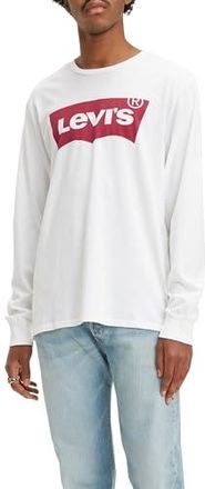 Levi's Homme Long-Sleeve Standard Graphic Tee, White, XS