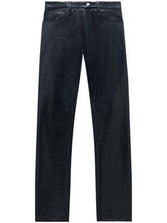 Courrèges pantalon droit à coupe cinq poches - Noir