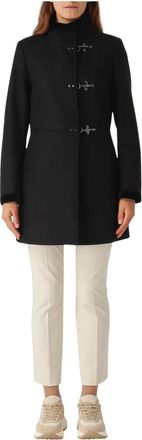 Fay Femme, Manteaux, Noir, Taille: 44 FR Virginia Coat