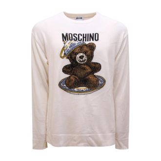 Moschino V0929 Pullover - - Knitwear - Herren - Wei&szlig; - M