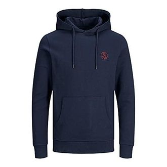 Jack & Jones Jack & JONESJjebasic Logo Hood Sweat &Agrave; Capuche Homme, Blazer Bleu Marine, XS (EU)