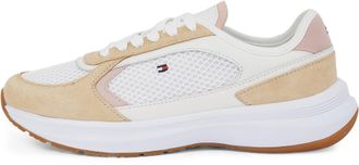 Tommy Hilfiger Damen Runner Sneaker Sporty Low Top, Beige (Clayed Pebble), 38