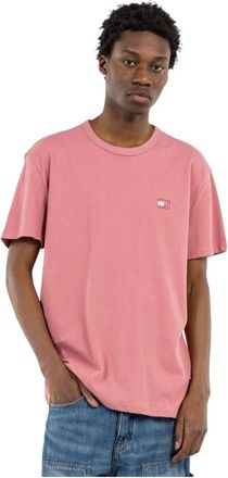 Tommy Jeans Homme, Tops, Rose, Taille: 3XL TShirt MC Logo Coton