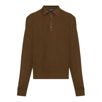 Tom Ford Polo Shirts - - Tops - Herren - Braun - XL