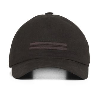 Ermenegildo Zegna Homme, Accessoires, Brun, Taille: M Oasi Lino Baseball Cap