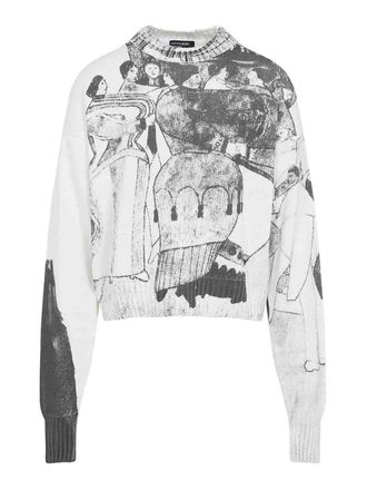 Enfants Riches Deprimes Pull Col Rond - Blanc