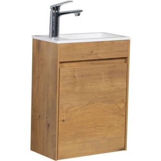 Badplaats Badplaats - Meuble Lave-mains Sinta 40 x 22 cm - Chene - lavabo no