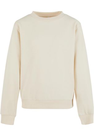 Urban Classics Girls Oversized Light Terry Crewneck whitesand, 122/128